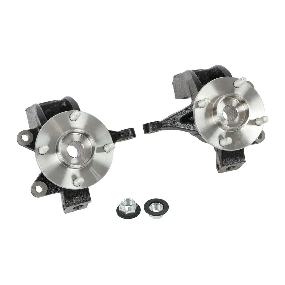 2PCS Front LH & RH Steering Knuckle & Wheel Hub Bearing Assembly for ...