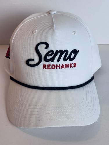 Southeast Missouri State Redhawks White SEMO Hat Cap SnapBack Corded ...