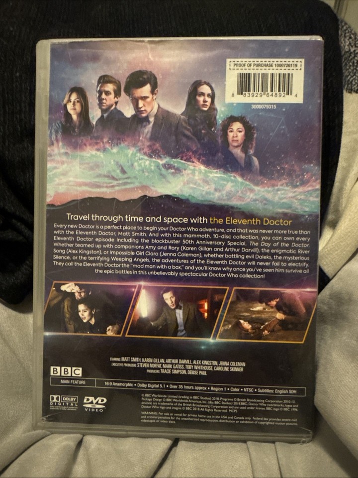 Doctor Who Matt Smith Collection 2018, DVD, 10-Disc Box Set, Eleventh ...