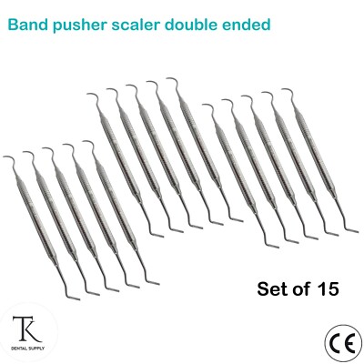 Set Of 15 - Orthodontic Instruments Band Pusher Scaler Medium Head ...