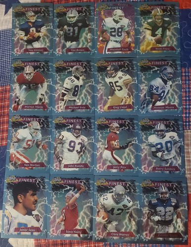 1995 Topps Finest Jumbos Football Partial Set Lot of 16 Cards Jumbo | eBay