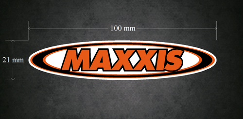 MAXXIS Sticker/Decal 100mm x 21mm - Printed & Laminated - Karting - Go ...