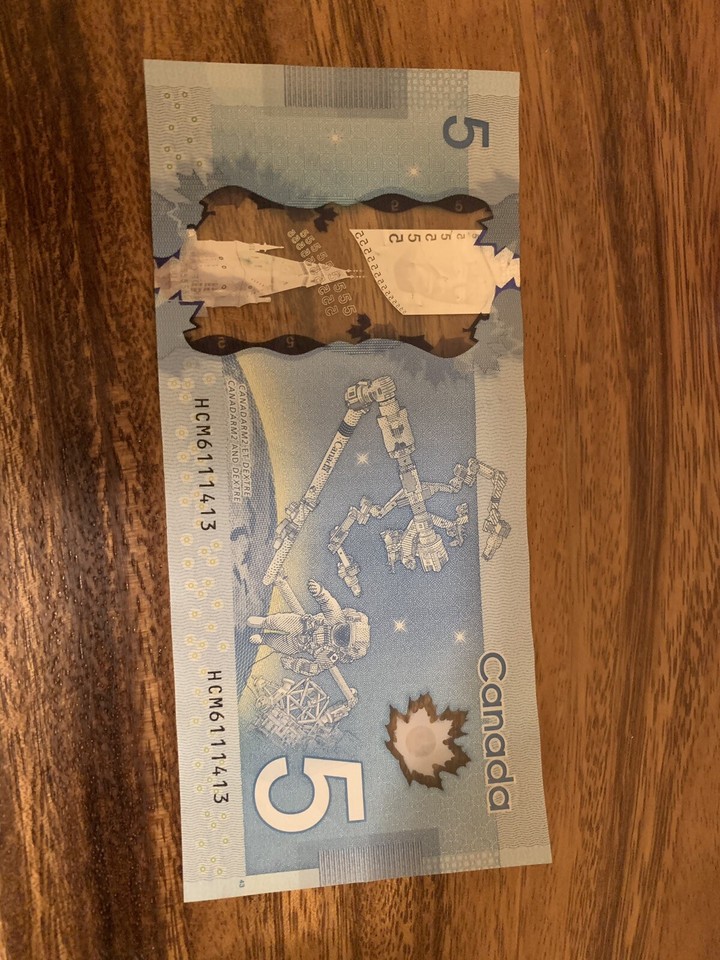 CANADA 5 DOLLARS Banknotes, Used Condition, Canadian, Bank Note, Single ...