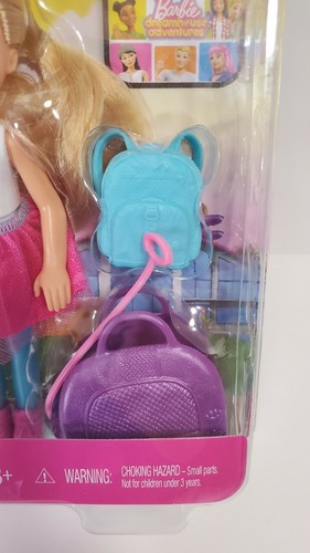 NEW 2019 Barbie Chelsea Travel Set Doll DREAMHOUSE ADVENTURES Mattel # ...