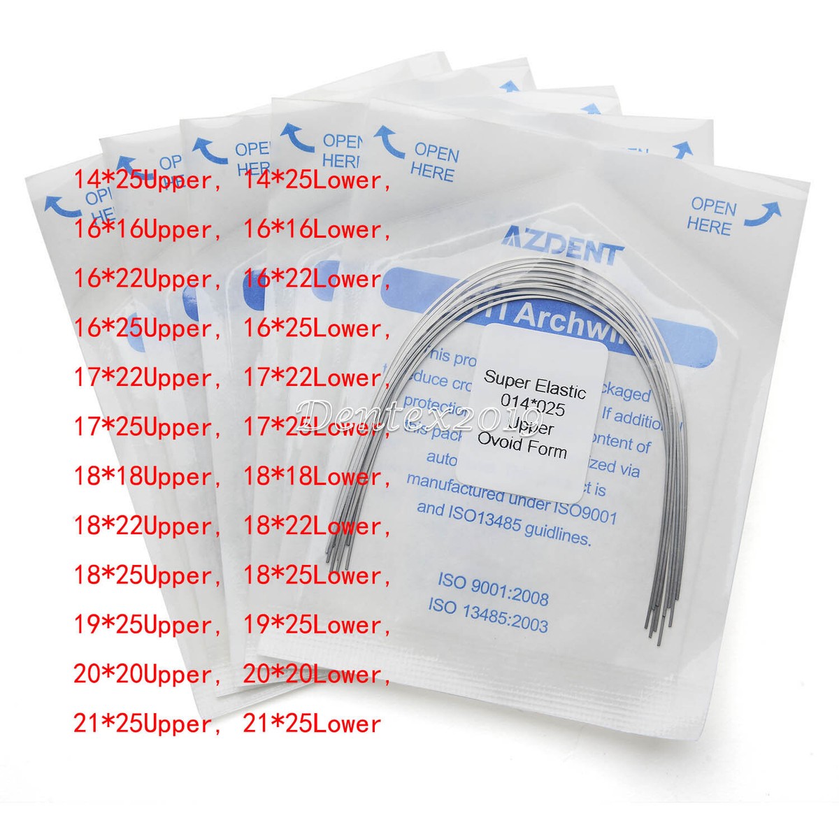Braces Floss AZDENT Super Elastic NITI Rectangular - Ovoid Form For ...
