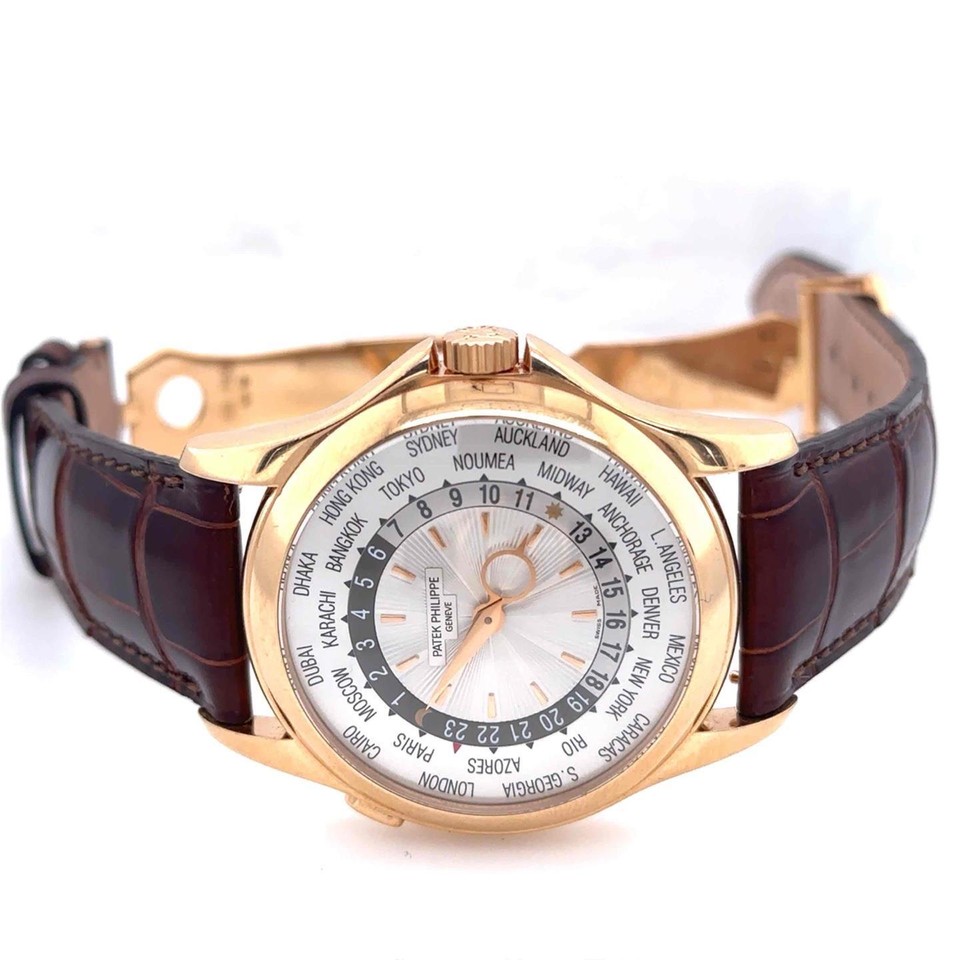 Patek Philippe World Time Automatic 40mm 18k Rose Gold Men's Watch ...