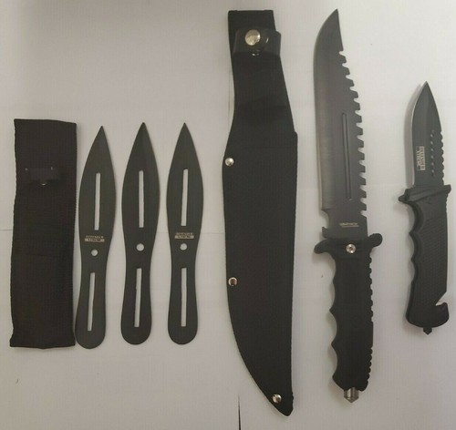 Extreme Knife Bundle Lot 5 Personal Protection Self Defense Defender ...