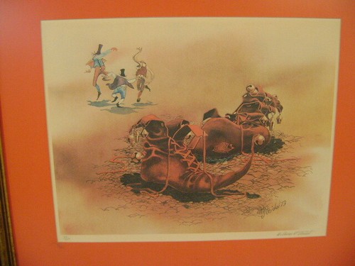 William W. Steidel limited edition print, "Red Shoes" # 50 / 250 (1973 ...