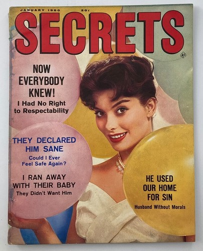 VTG Secrets Magazine January 1960 Vol 47 #2 Now Everybody Knew No Label ...