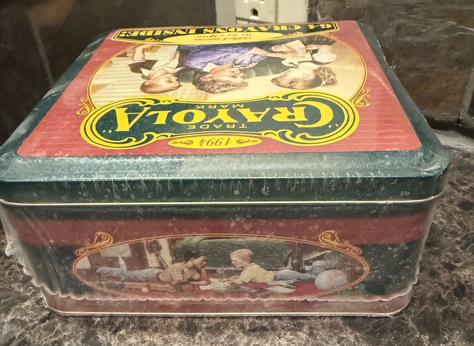 Crayola Collector's Colors Limited Edition Tin 64 Pack Crayons 1994 ...