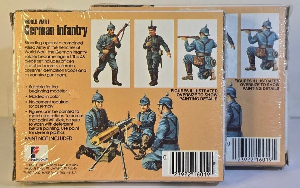 MPC 6019 World War I German Infantry 3 COMPLETE Sets 2 Boxes 135 ...