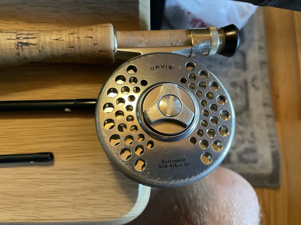 Orvis Battenkill Reel/Case Mint ST.CROIX Fly Rod, 8’6”,U865.4, 5wt Line ...