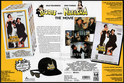 BORIS and NATASHA: The Movie__Original 1992 Trade print AD promo_SALLY ...