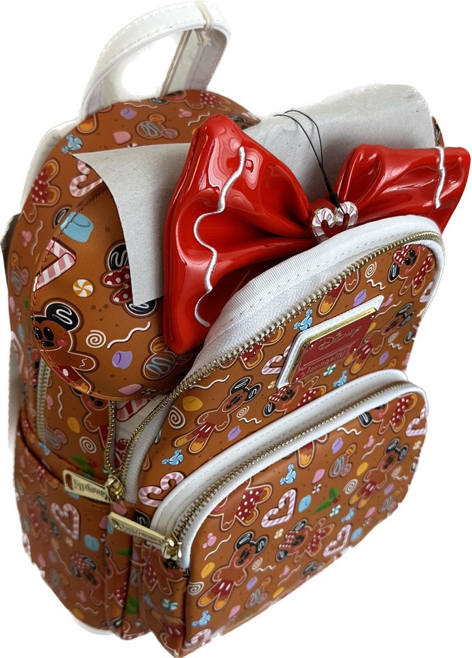 Loungefly Disney Gingerbread Aop Mini Backpack + Headband Set (New with ...