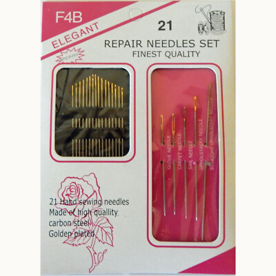 Repair Needles set along with Sewing Darning Upholstery 21 needles | eBay