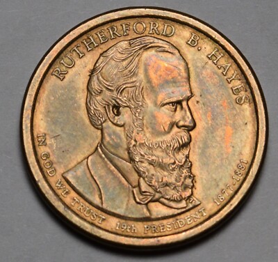 Rare Rutherford B Hayes Dollar Coin D (1877-1881), Position A | eBay