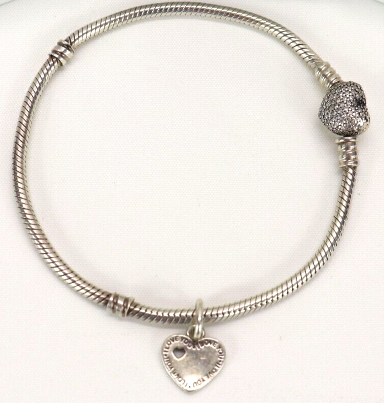 Authentic Pandora S925 ALE Sterling Silver Bracelet &… - Gem