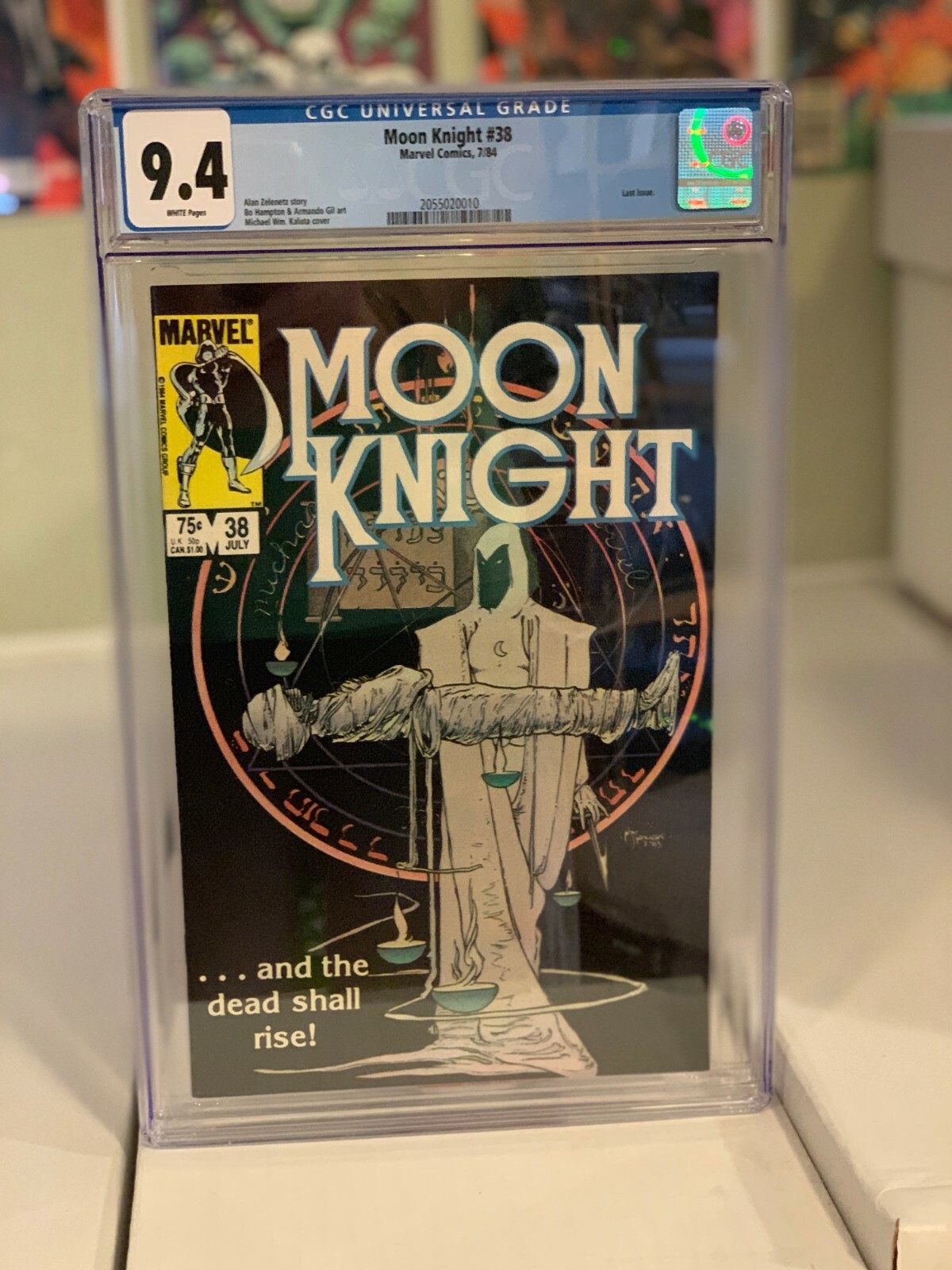 Moon Knight #38 CGC 9.4 NM WP Marvel Comics 1984 Rare Last Issue! SEE ...