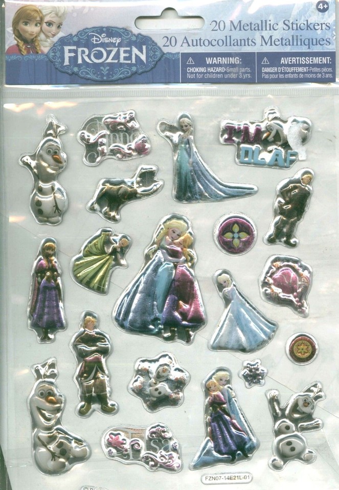 DISNEY FROZEN Elsa Anna Kristoff Olaf Sven Snow Sisters Stickers ...