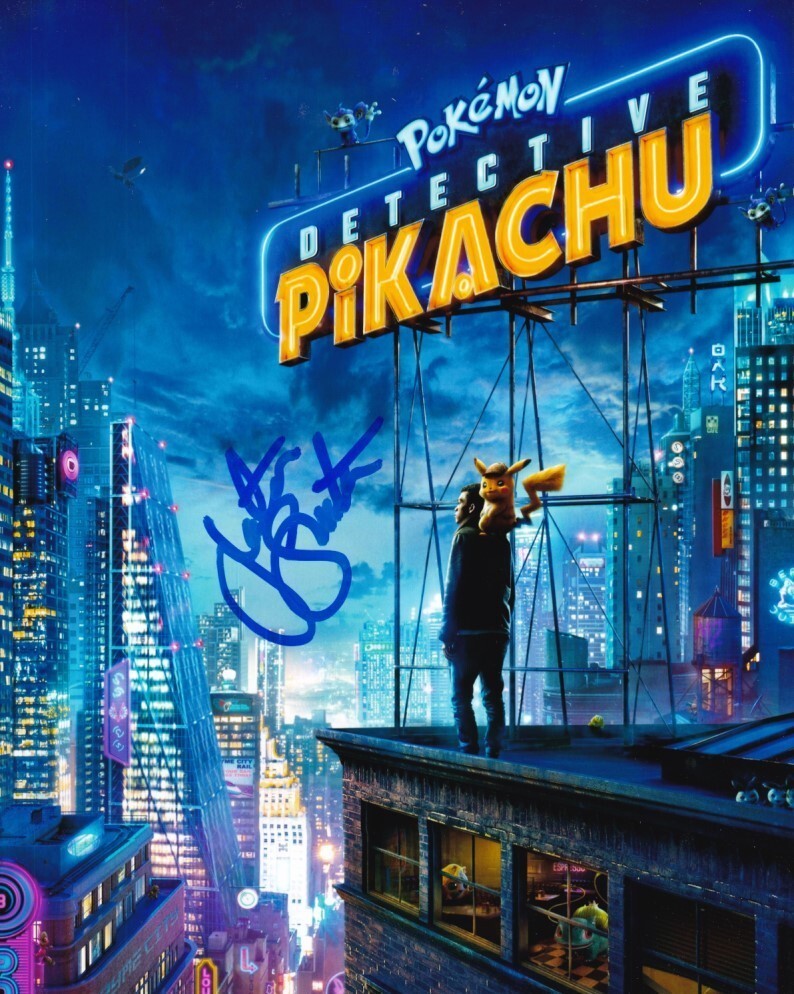 JUSTICE SMITH signed Autogramm 20x25cm POKEMON PIKACHU in Person ...