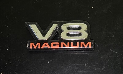Vintage DODGE V8 Magnum Original Plasrtic OEM Emblem/Badge 580A | eBay