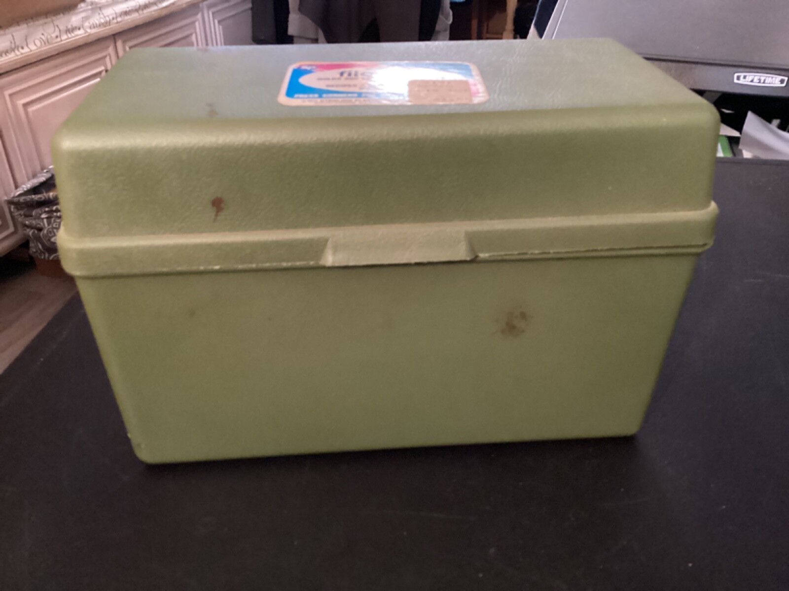 Sterling Green Plastic 5" x 8" File Card File Box | eBay