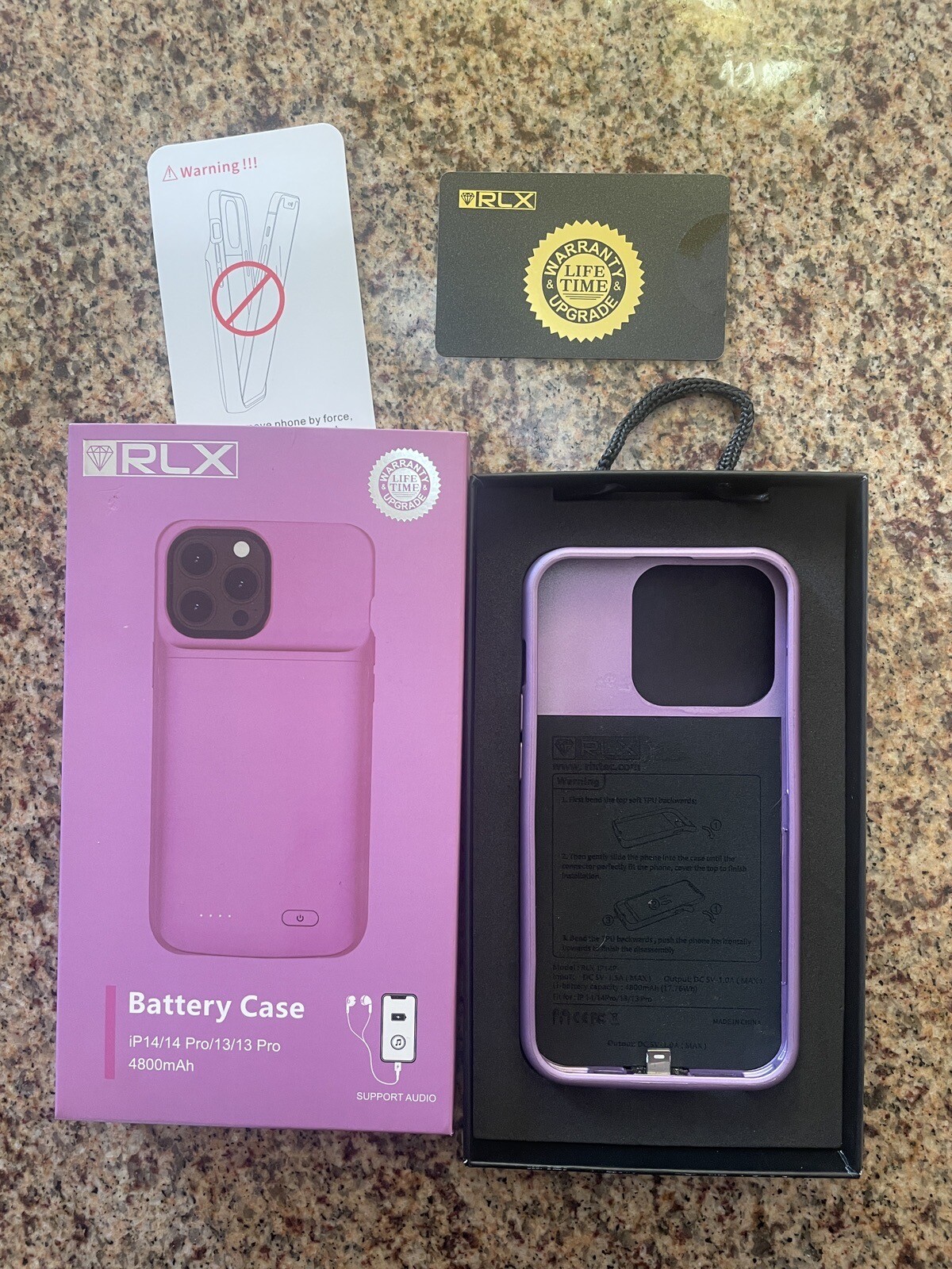 RLX Battery Phone Case For iPhone 14/14 Pro /13/13 Pro - 4800mAh - NEW ...