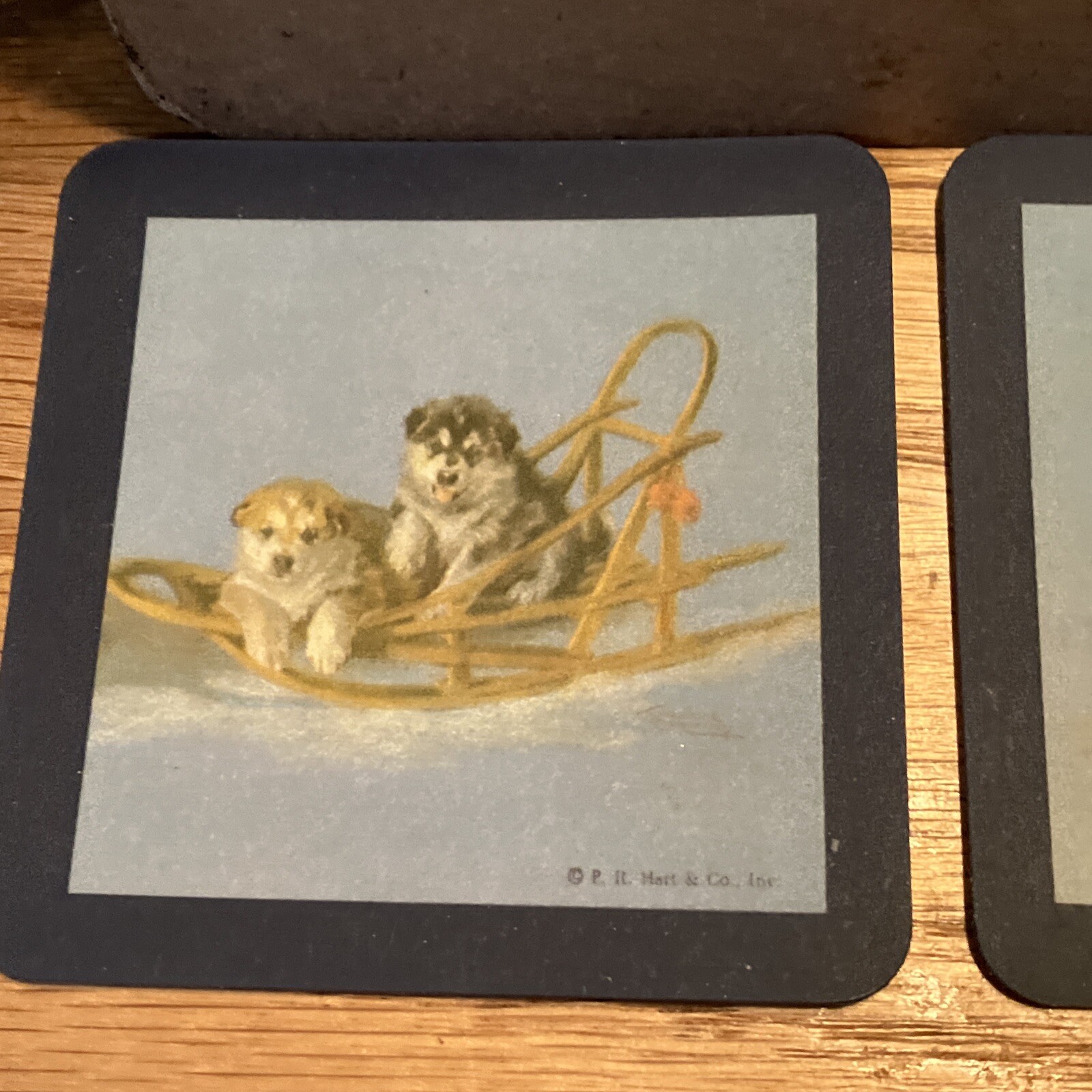 Vintage 1971 Josephine Crumrine Liddell MALAMUTE PUPPY Coasters by PR ...