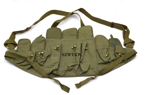 Original Military Chinese PLA Type 56 7.62mm Chest Rig Ammo Pouch ...