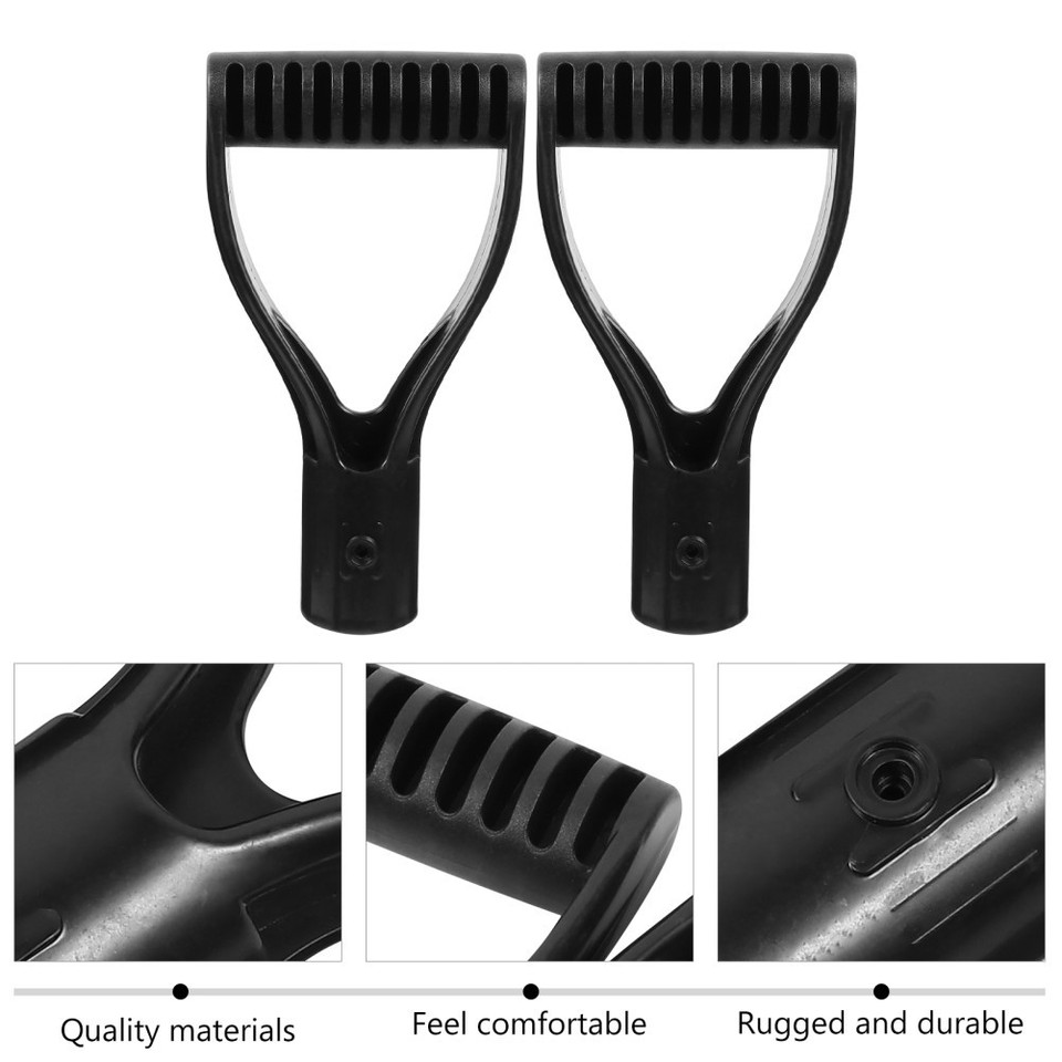 2pcs Forks Snow Removal Spade Handle Snow Scoop Handle Digging Raking ...