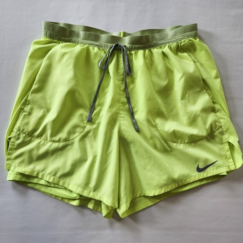 Nike Men's Dri-fit Flex Stride Running Shorts 5" 2-in-1 Sz Large L Neon ...