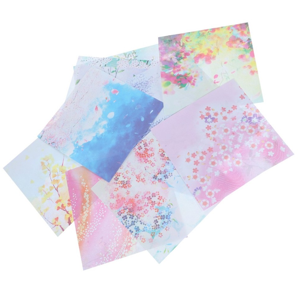 50 Sheets Craft Making Paper Folding Hand Made Origami Double Sided ...