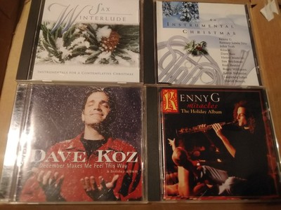 4 CD LOT An Instrumental Christmas Sax Winterlude Dave Koz Kenny G ...