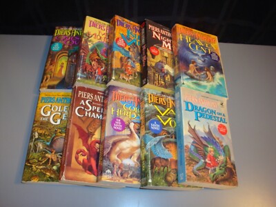 Xanth Series 10 paperback book Lot Piers Anthony Fantasy Chameleon ...