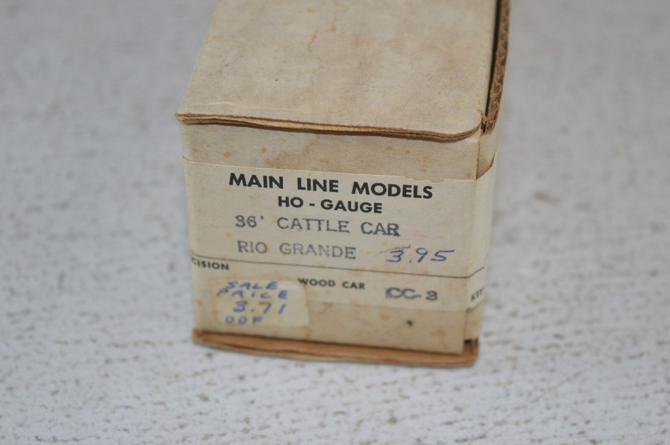 Main Line Models HO Gauge 36' Cattle Car Rio Grande | eBay