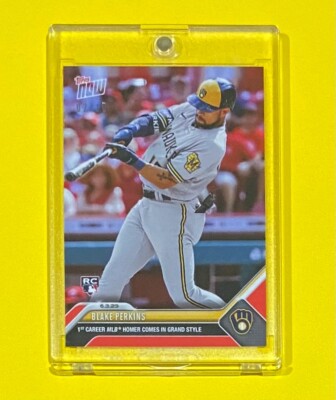 2023 MLB Topps Now Blake Perkins Rookie RED PARALLEL /10 SSP Brewers ...