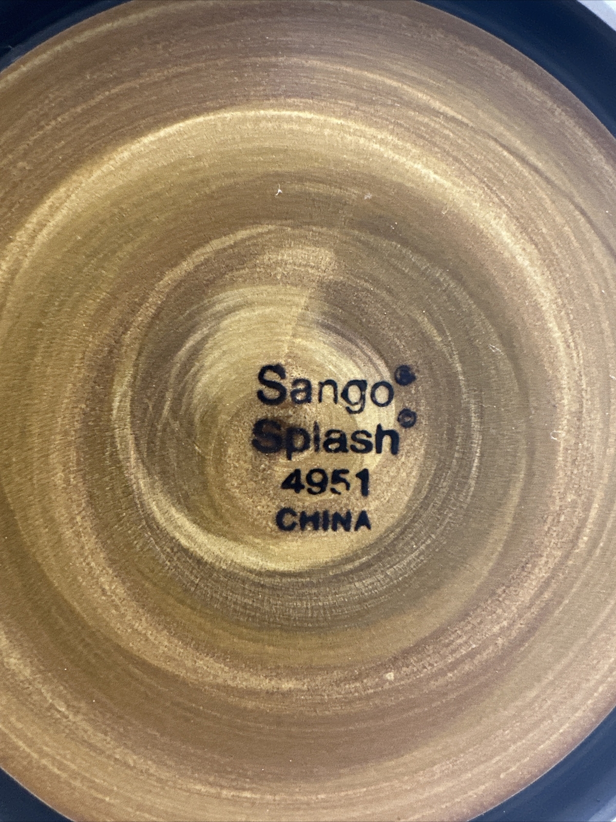 Sango Splash Coffee Mugs Cups 4951 China Brown Glaze Pottery Stoneware ...