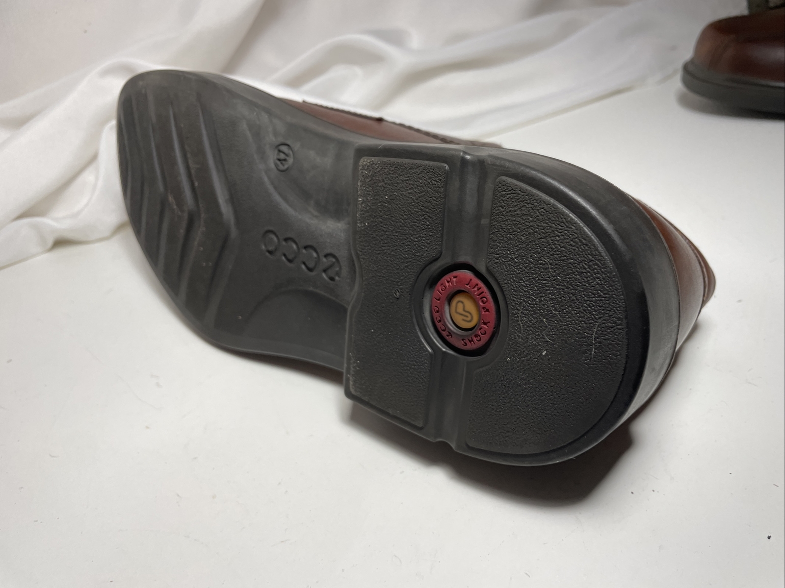 Ecco Mens Shock Point Walker 234567 Brown Leather Lac… - Gem