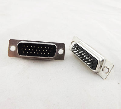 5pcs DB26M D-SUB DB26 26 Pin Male Straight 3 Rows Solder Type Adapter ...