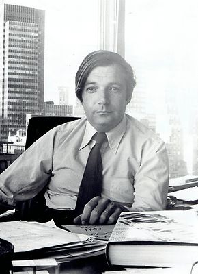 1974 Vintage Photo Pantheon Books editor Andre Schiffrin sits at his ...