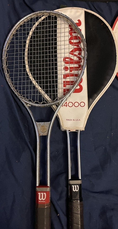 Vintage Wilson T2000 Tennis Racket Racquets W/ Cover Connors Lot Of 10 ...