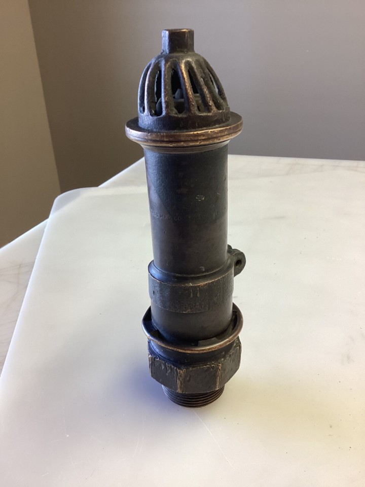 Vintage Morrison 1 1/4”brass steam pressure relief valve , steam ...