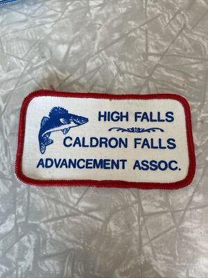 Vintage Fishing Patch. High Falls Caldron Advancement Association ...