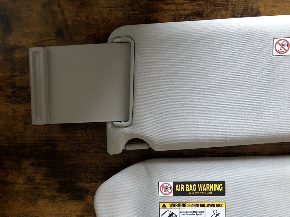 2003-2008 Honda Pilot Sun Visor Set Both Driver Passenger Gray Cloth ...