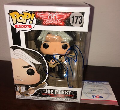 Joe Perry Aerosmith #173 Signed Autographed Funko Pop PSA RARE | eBay