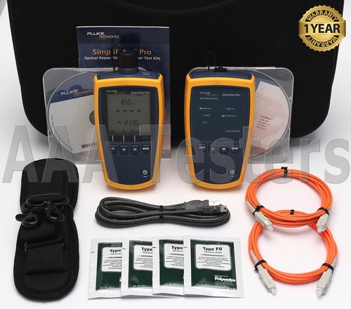 Fluke FTK-1000 MM Fiber Optic Test Kit SimpliFiber Pro FTK1000 ftk 1000 ...