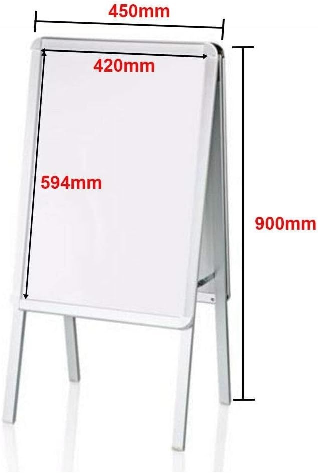 A2 Display Board Stand Pavement Sign for Posters A2 Waterproof Board ...