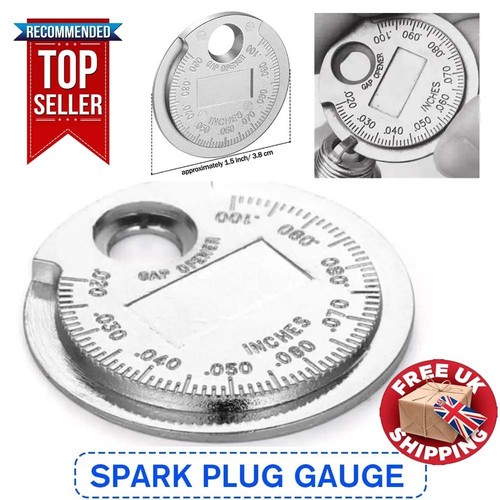 SPARK PLUG GAP ADJUSTING TOOL METRIC / IMPERIAL FEELER GAUGE Caliber ...
