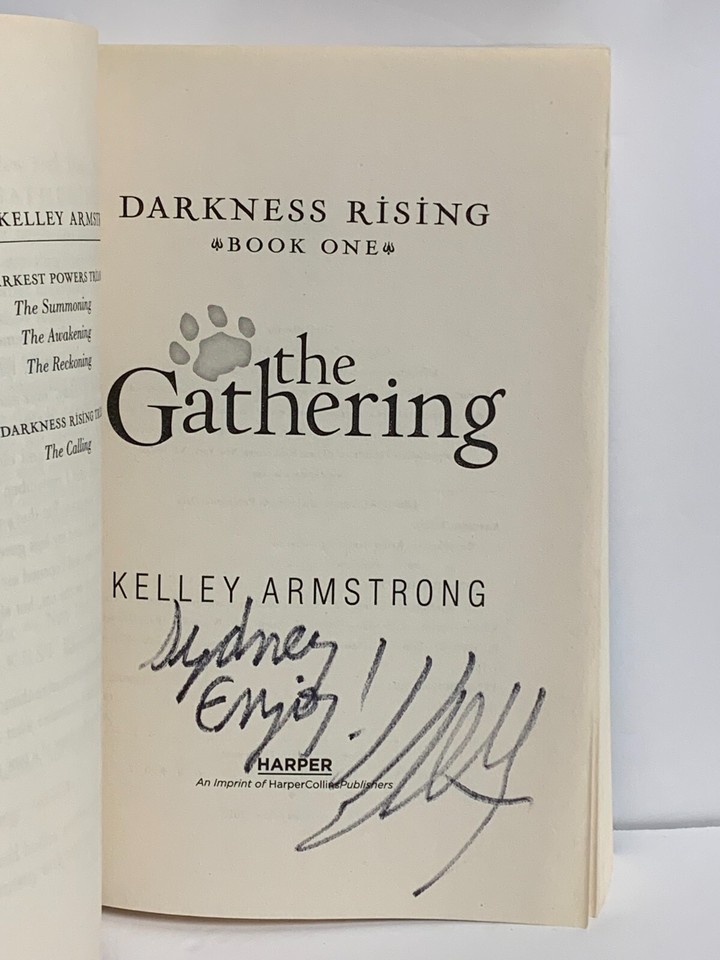 The Gathering (Darkness Rising, Book 1) SIGNED by Armstrong, Kelley ...