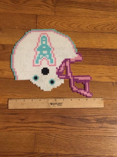 Houston Oilers HELMET BEAD PERLER NFL NATIONAL FOOTBALL Homemade ...